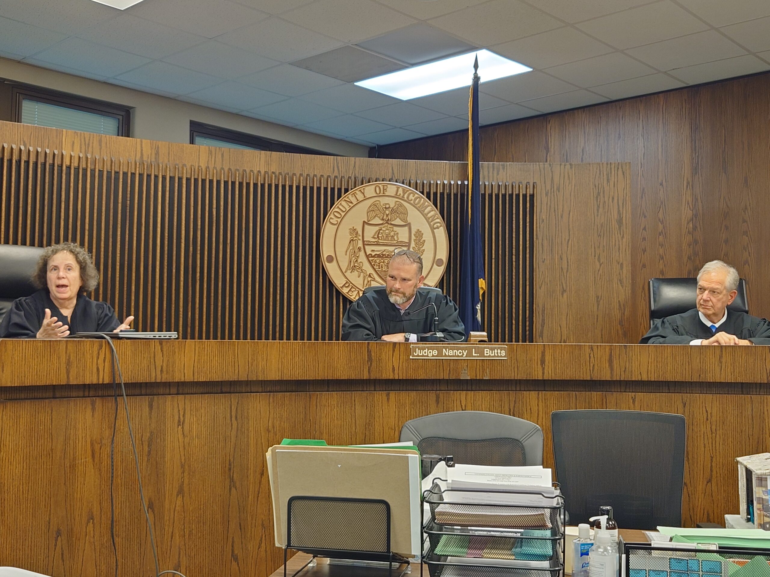 Lycoming County Court of Common Pleas judges Nancy Butts, Ryan Gardner ...